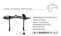 China L Shape Home Office Desk Corner Standing Desk Metal Iron Waterproof Eco-friendly Partical Board for sale