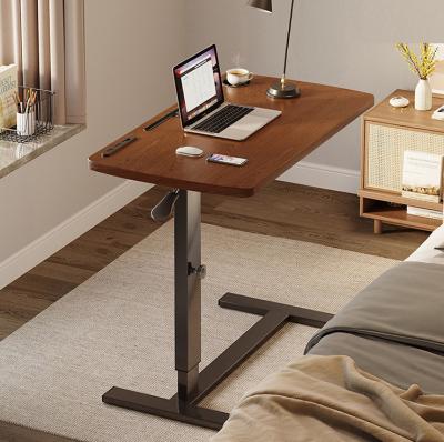 China Foldable Multifunction Wooden House Table Modern Nordic Style Height Adjustable Manual Study Desk for Kids Brown for sale