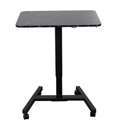 China Modern Black Wood Grain Pneumatic Executive Director Height Adjustable Desk Furniture for sale