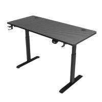 China Living Room Retractable Black Metal Electric Height Adjustable Standing Desk with Single Motor for sale