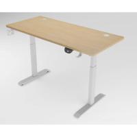 China Living Room Retractable Black Metal Electric Height Adjustable Standing Desk with Single Motor for sale