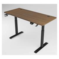 China Living Room Retractable Black Metal Electric Height Adjustable Standing Desk with Single Motor for sale