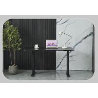 China Office Dual Motor Electric Sit Stand Desk with Modern Design and Custom Wooden Grain for sale