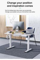 China Home Office Electronic Dual Motor Sit Stand Desk with Metal Frame and Height Control for sale