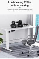 China Home Office Electronic Dual Motor Sit Stand Desk with Metal Frame and Height Control for sale