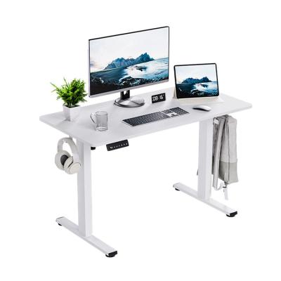 China Luxury Design Home Standing Table with Metal Frame and Electric Height Adjustment for sale