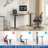 China Height Adjustable Electric Dual Motor Sit Stand Table for Office Furniture for sale