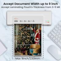 China ABS Fire Proof Materials 2 Min Warm Up Business Card Paper Photo Cold Hot A4 Laminator for sale