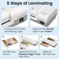 China ABS Fire Proof Materials 2 Min Warm Up Business Card Paper Photo Cold Hot A4 Laminator for sale