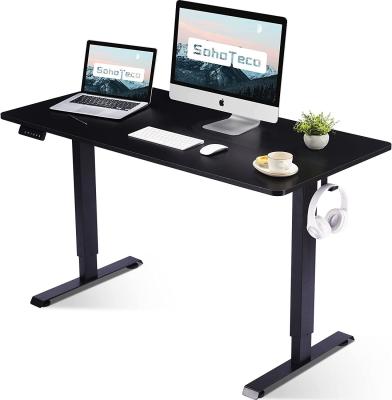 China Modern Design Electric Height Adjustable Office Desk with Eco-Friendly Partical Board for sale