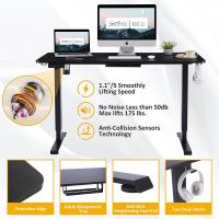 China Modern Design Electric Height Adjustable Office Desk with Eco-Friendly Partical Board for sale