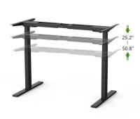 China ES1 Sit-Stand Electric Table With Adjustable Height And SPCC Steel Frame for sale