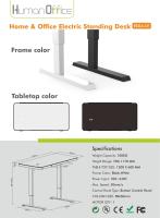 China Modern Iron Standing Electric Adjustable Height L-Shaped Gaming Desk for Home Office for sale