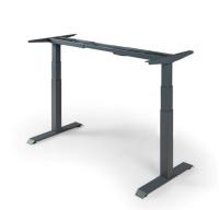 China Modern Iron Standing Electric Adjustable Height L-Shaped Gaming Desk for Home Office for sale