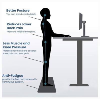 China Ergonomic Office Standing Desk Black Metal Electric Table Height Adjustable for sale