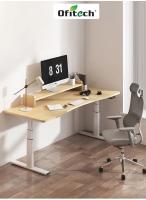 China Black/White/Gray Frame Color Electric L Shape Standing Desk Noiseless and Practical for sale
