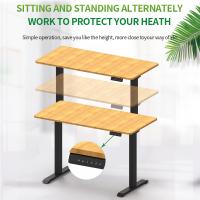 China 100 V/Hz Electric Height Adjustable Office Computer Table with Anti-collision Feature for sale