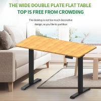 China 100 V/Hz Electric Height Adjustable Office Computer Table with Anti-collision Feature for sale