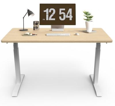 China Sturdy Wooden Panel Desk Adjustable Height Office Furniture For Ergonomic Workstation for sale
