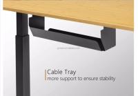 China Sturdy Wooden Panel Desk Adjustable Height Office Furniture For Ergonomic Workstation for sale