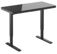 China Transform Your Office Building with Single Motor Standing Desk and Glass Tabletop for sale