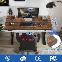 China Large Panel Ergonomic Electric Lift Desk Height Adjustable Single Motor Modern Design for sale