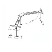 China Executive Director Office Furniture Modern Electric Height Adjustable L Shaped Desk for sale