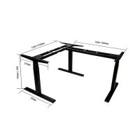 China Middle Promotion Minimalistic 3 Motor Height Adjustable Coffee Table for Sitting Room for sale