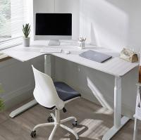China Anti-Collision Wooden L Shaped Desk Table for CEO Office in Custom 2023 Modern Design for sale