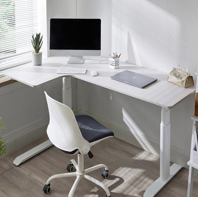China Anti-Collision Wooden L Shaped Desk Table for CEO Office in Custom 2023 Modern Design for sale