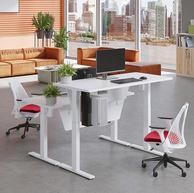 China Electric Height Adjustable Custom Wood Grain Office Desk Furniture for Executive Directors for sale