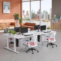 China Electric Height Adjustable Custom Wood Grain Office Desk Furniture for Executive Directors for sale