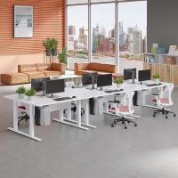 China Electric Height Adjustable Custom Wood Grain Office Desk Furniture for Executive Directors for sale