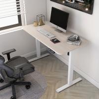 China Height Adjustable Wooden White Electric Conference Desk for Industrial Coffee Station for sale