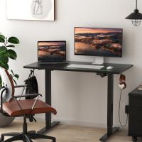 China Single or Dual Motor Electric Sit Stand Up Desk for White Wooden Laptop Gaming Work Table for sale