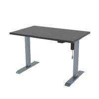 China 710mm Height Outdoor Electric Desk with Lifting Mechanism and Black Wood Style PANEL for sale