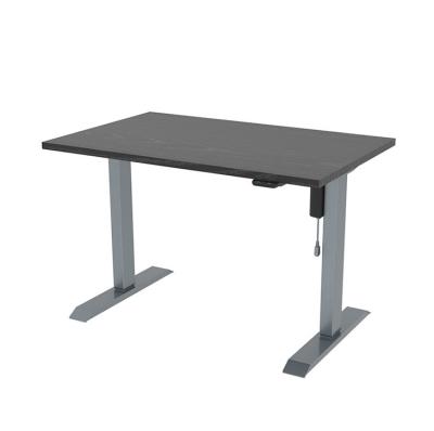 China 710mm Height Outdoor Electric Desk with Lifting Mechanism and Black Wood Style PANEL for sale