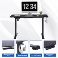 China Commercial Furniture SPCC Steel Frame Ergonomic Electric Stand Up Desk for Home Office for sale