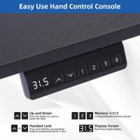 China Commercial Furniture SPCC Steel Frame Ergonomic Electric Stand Up Desk for Home Office for sale