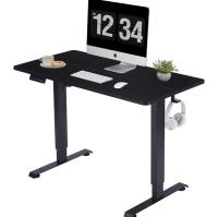 China Multi-Function Single Motor Office Desk with Adjustable Table and SPCC Steel Frame for sale