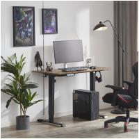 China Wooden Electric Standup Desk for Small Office Spaces 860 mm Height and Multifunctional for sale