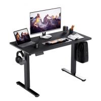 China Modern Design Style Black Wooden Motorized Table for Adjustable Height and Versatility for sale