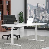 China White Dual Motors Table Height Adjustable Standing Desk for Commercial Productivity for sale