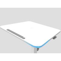 China Custom Pneumatic Standup Desk for Small Office Contemporary White Wooden Grain Desk for sale
