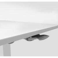 China Custom Pneumatic Standup Desk for Small Office Contemporary White Wooden Grain Desk for sale