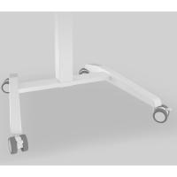 China Custom Pneumatic Standup Desk for Small Office Contemporary White Wooden Grain Desk for sale
