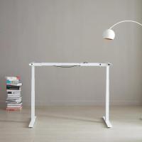 China Dual Motor Metal/Wooden Height Adjustable Desk for Luxe Mid Century Modern Style for sale