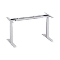 China Dual Motor Metal/Wooden Height Adjustable Desk for Luxe Mid Century Modern Style for sale