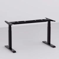 China Dual Motor Metal/Wooden Height Adjustable Desk for Luxe Mid Century Modern Style for sale