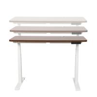 China Office Furniture Customized Double Motor Electric Up Lift Desk Adjustable Height Desk for sale